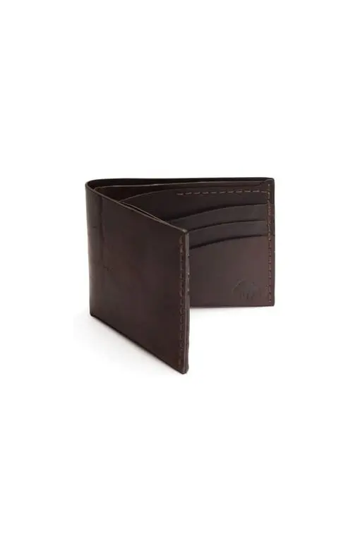 EZRA ARTHUR No. 8 Classic Bifold Wallet - Malbec