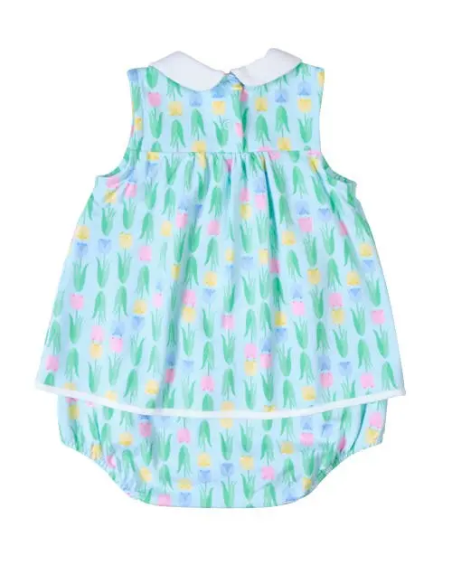 FLORENCE EISEMAN Printed Knit Tulip Romper