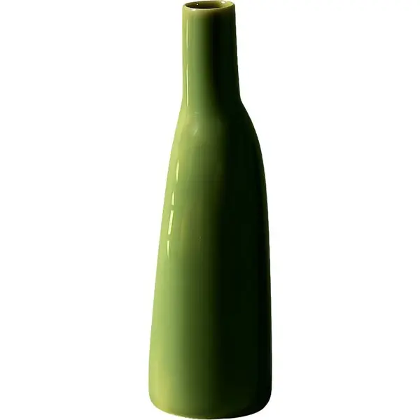 GHARYAN STONEWARE Dadasi Carafe/bottle - Shiny Green