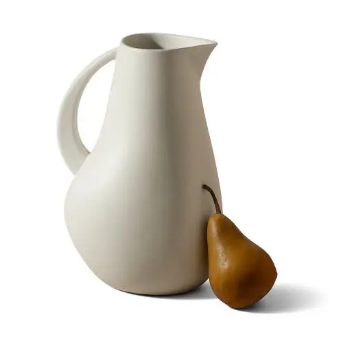 GHARYAN STONEWARE Kuduo Pitcher - Matte White