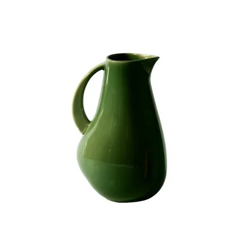 GHARYAN STONEWARE Kuduo Pitcher - Shiny Green