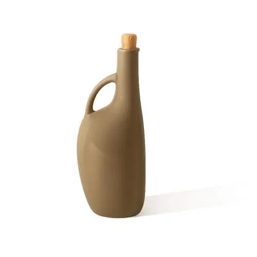 GHARYAN STONEWARE Canard Olive Oil Dispenser - Linen