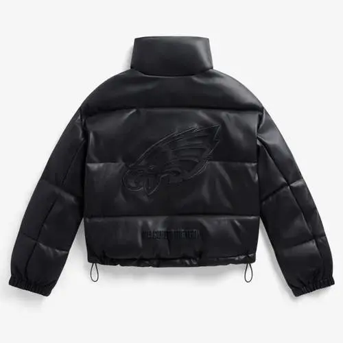 OFF SEASON Philadelphia Eagles Faux Leather Puffer Jacket