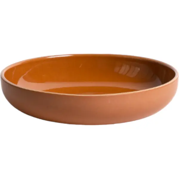 GHARYAN STONEWARE Youlha Pasta Plate - Matte/shiny Terracotta
