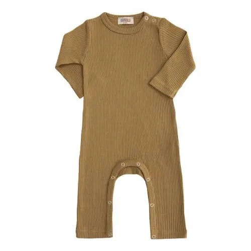 BANBLU Long Sleeved Modal Romper - Camel