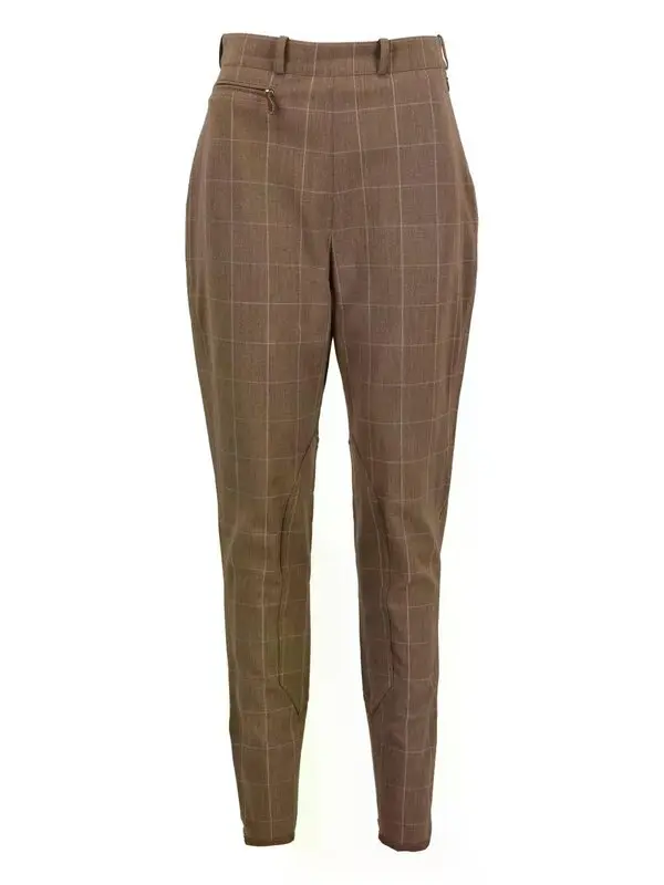 Hermès Checked Trousers