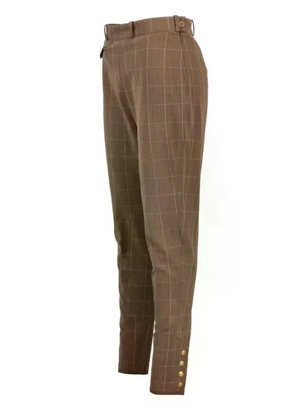 Hermès Checked Trousers