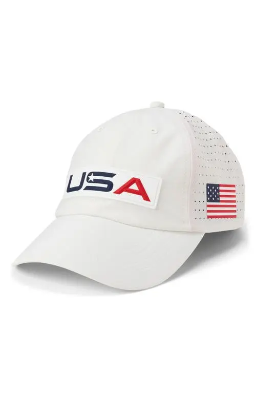 Polo Ralph Lauren Sport Baseball Cap - Ceramic White