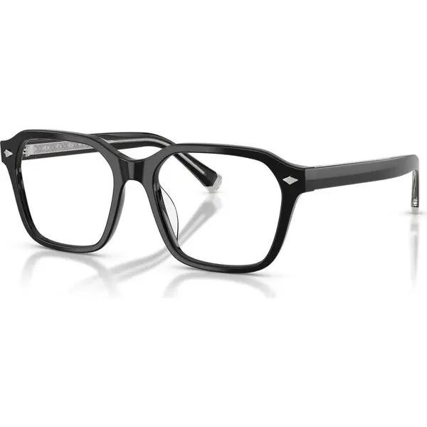 Brunello Cucinelli 53mm Rectangle Optical Glasses - Black