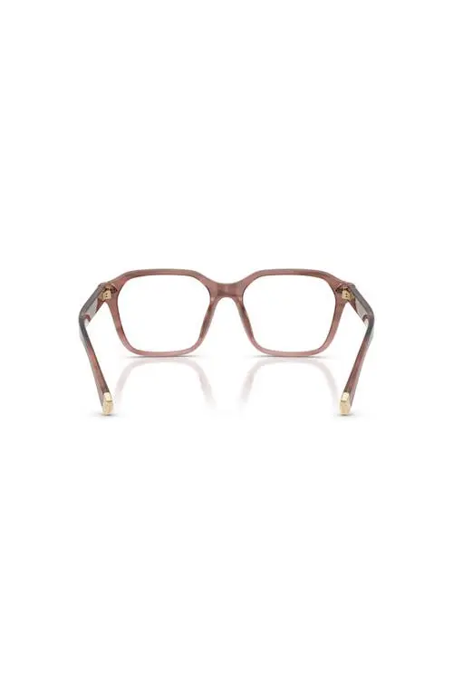 Brunello Cucinelli 53mm Rectangle Optical Glasses - Violet