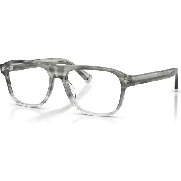 Brunello Cucinelli 55mm Rectangle Eyeglasses - Grey
