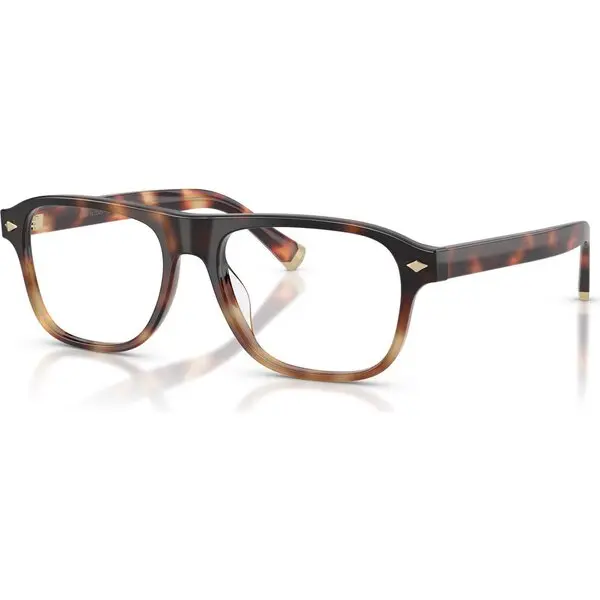 Brunello Cucinelli Acetate Pillow Frame Eyeglasses - Tortoise