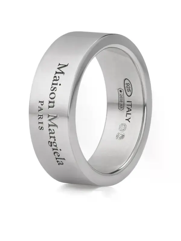 MAISON MARGIELA Logo Reference Ring - Silver