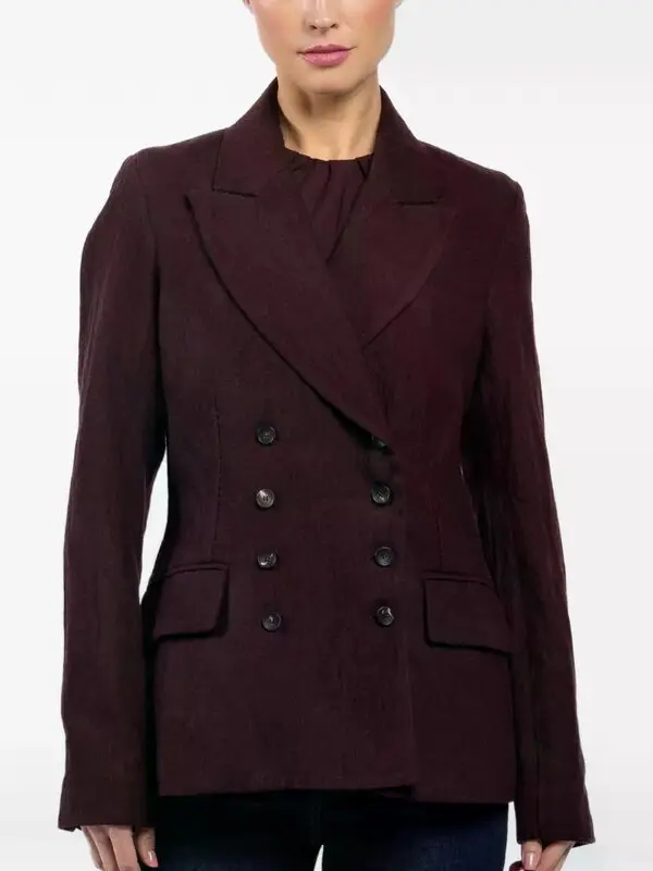 Masnada Double-breasted Jacket - Purple