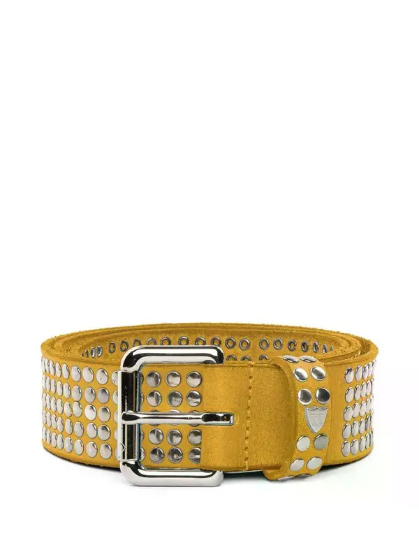 HTC LOS ANGELES Studded Belt - Yellow