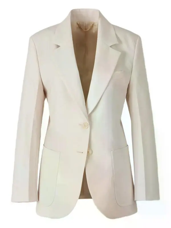 Victoria Beckham Side-pocket Buttoned Blazer