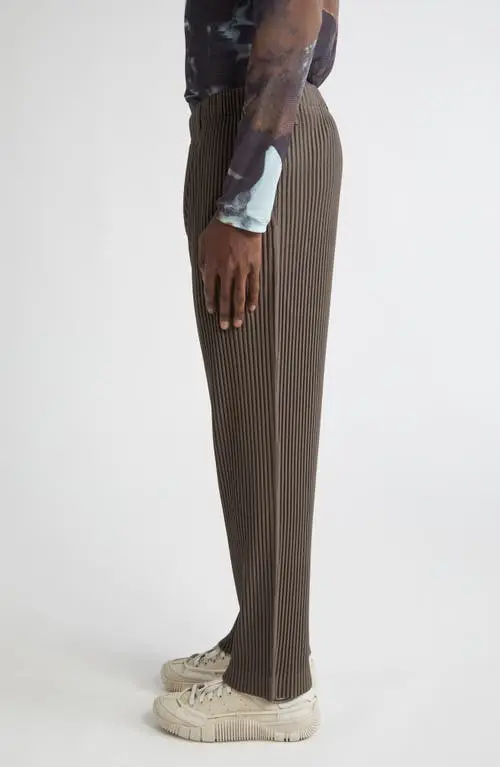 Issey Miyake Tailored Pleats Straight Leg Pants