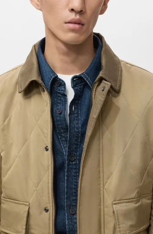 Mango Quilted Water-repellent Jacket