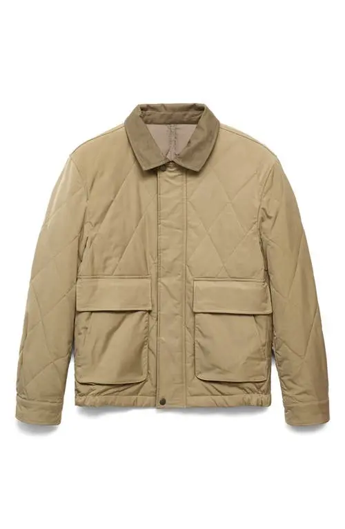 Mango Quilted Water-repellent Jacket
