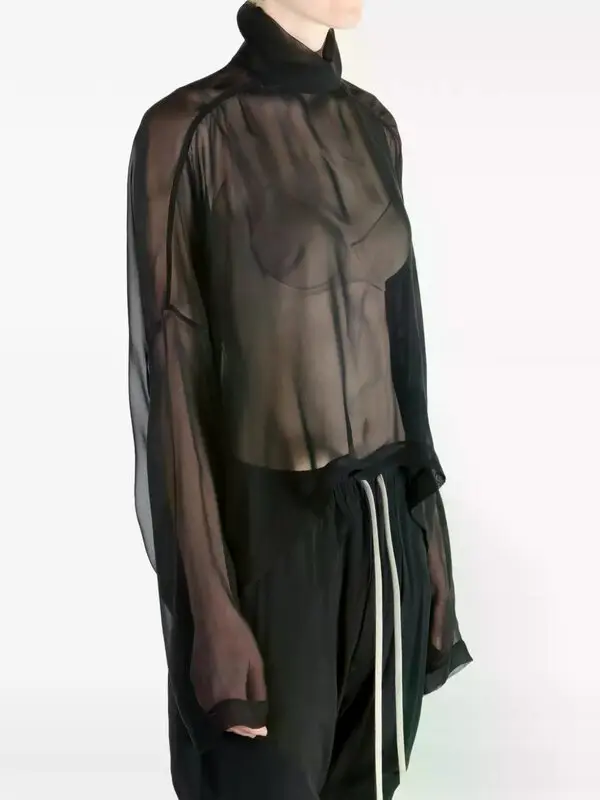 Rick Owens Jumbo Tabard Sheer Blouse
