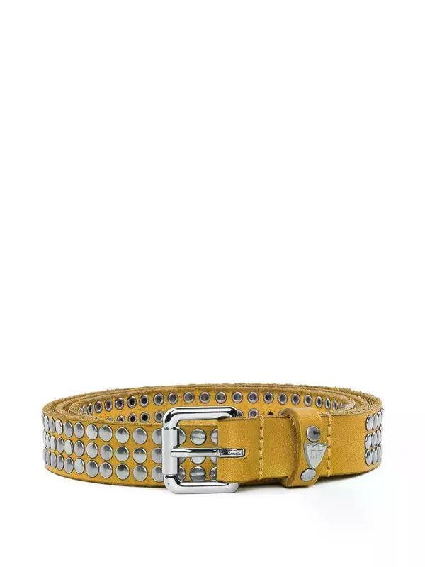 HTC LOS ANGELES Studded Belt - Yellow