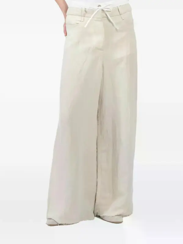 Masnada Frayed Palazzo Pants