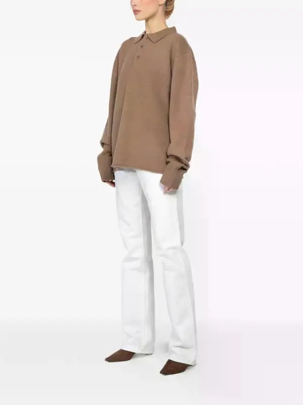 EXTREME CASHMERE X Marylebone Buttoned Polo Top