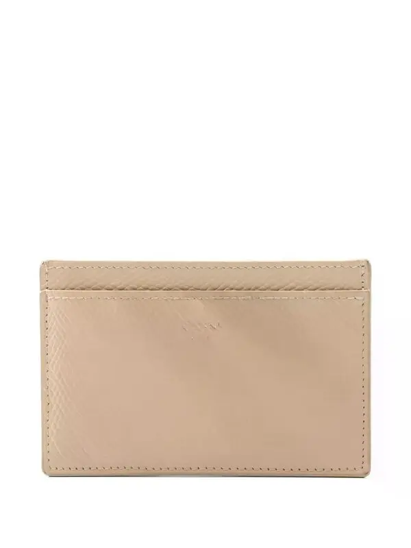 Celine 2010s Leather Card Holder - Neutrals