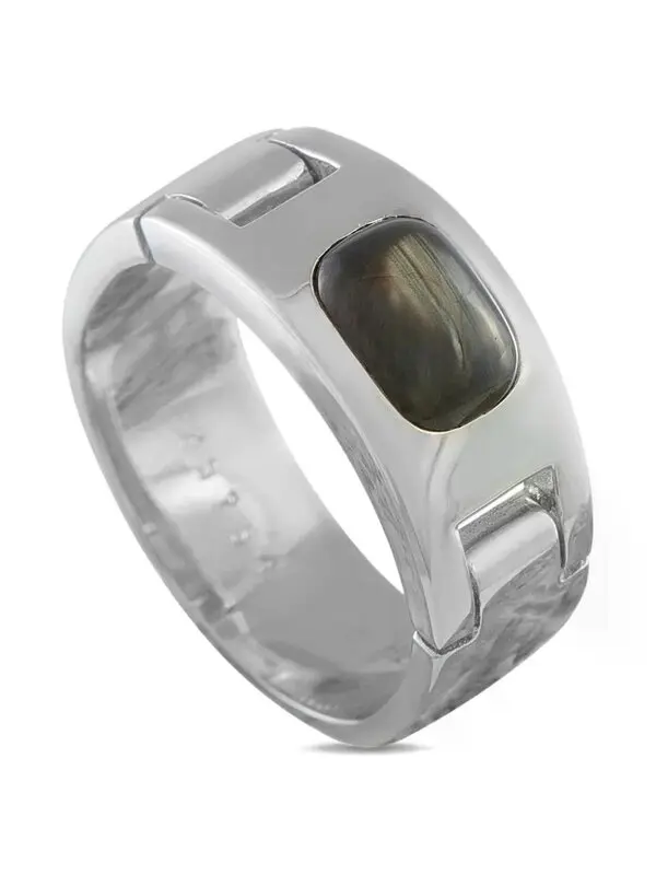 Hermès 18k White Gold Quartz Ring