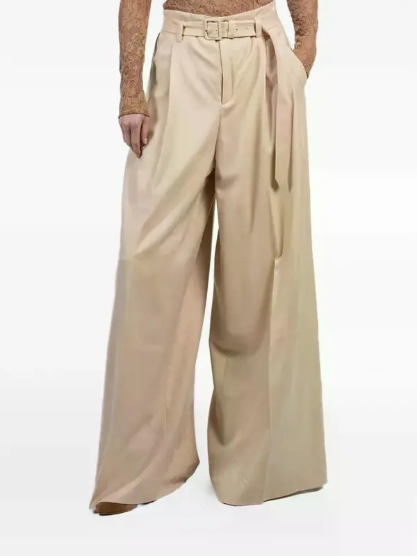 Zimmermann Belted Wide-leg Trousers