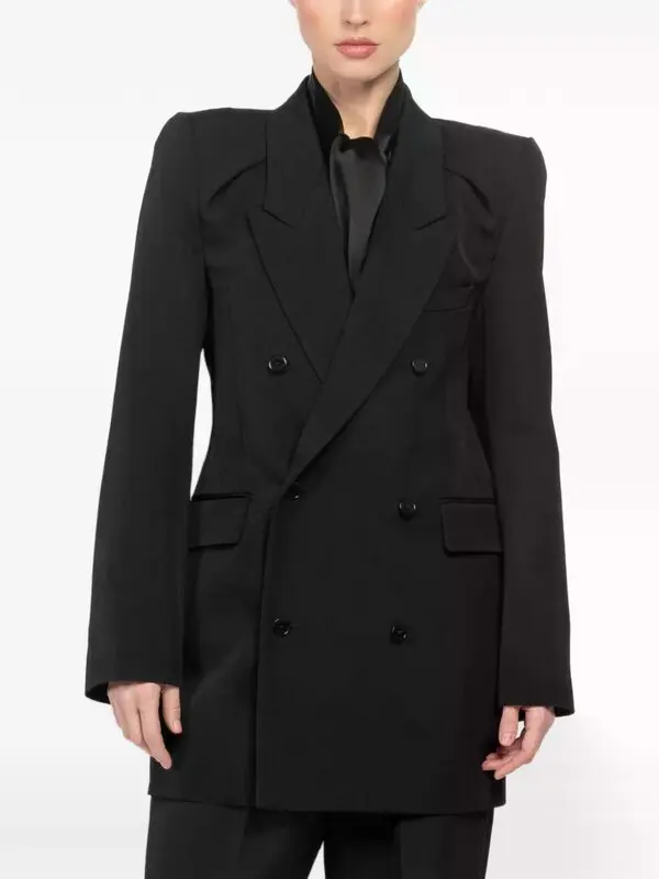 ALAINPAUL Double-breasted Jacket With Shoulder Pads
