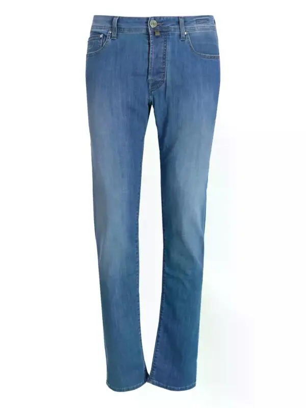 Jacob Cohen Logo-patch Jeans - Blue