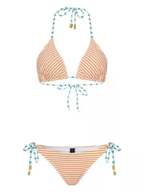 LYGIA & NANNY Maya Striped Bikini - Orange