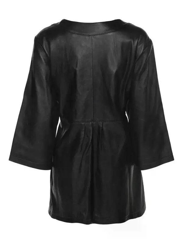 ANNA SCHOLZ Leather Coat