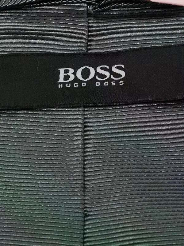 BOSS Jacquard Silk Tie - Grey