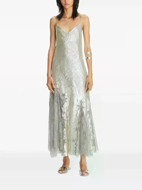 Tory Burch Star Lace-detail Slip Dress