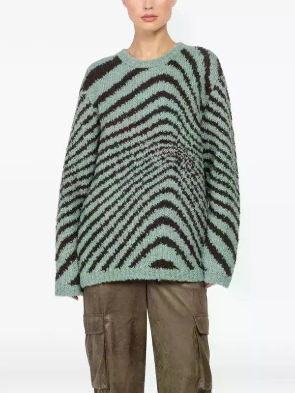 THE ELDER STATESMAN Graphic-print Sweater