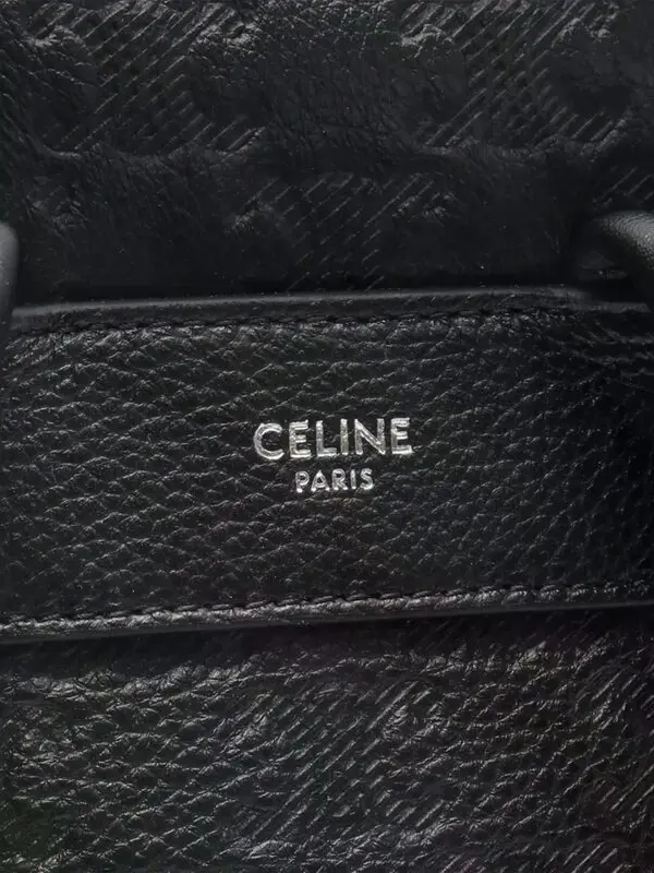 Celine Embossed Calfskin Triomphe Backpack