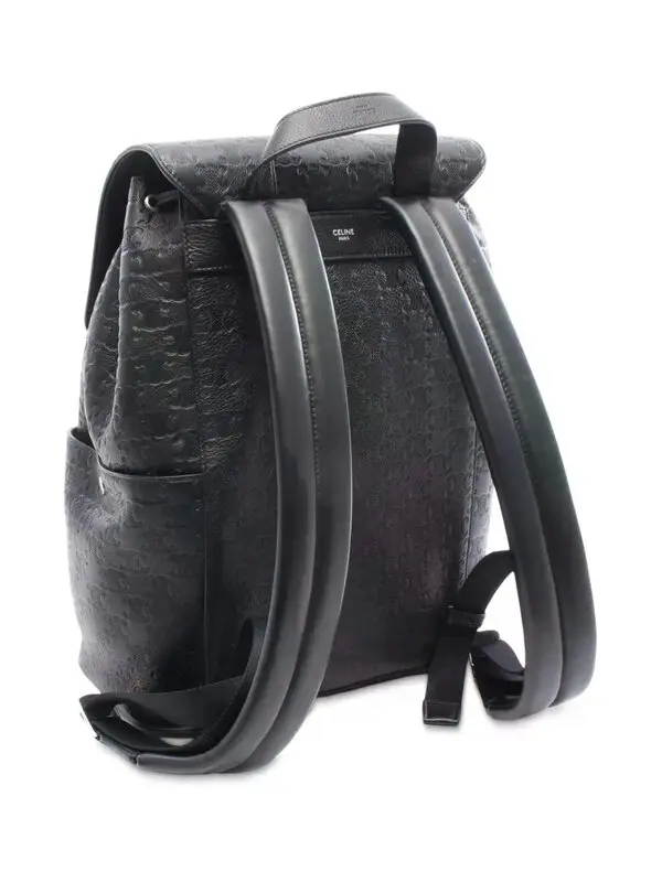Celine Embossed Calfskin Triomphe Backpack