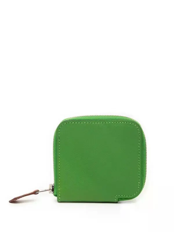 Hermès 2023 Epsom Azap Silk In Change Purse - Green
