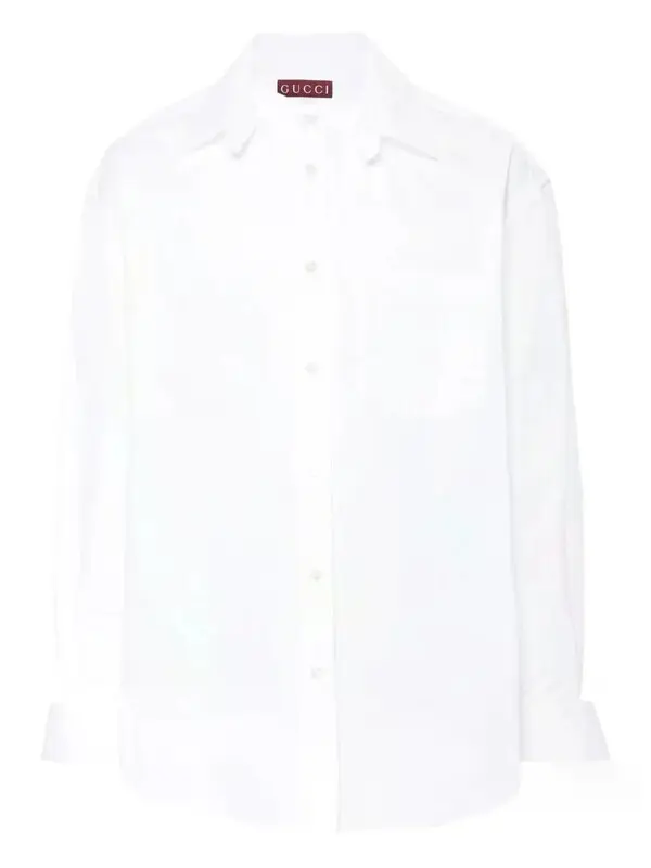 Gucci Button Cotton Shirt - White
