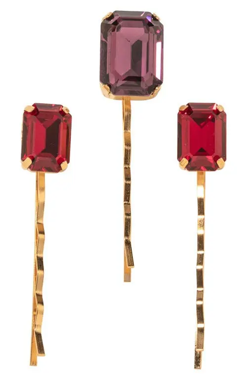 JENNIFER BEHR Jenna Bobby Pin Set - Amethyst