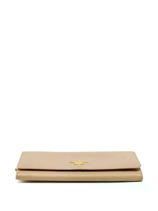 Prada Saffiano Logo-plaque Wallet