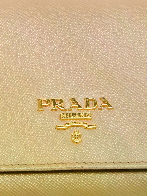 Prada Saffiano Logo-plaque Wallet