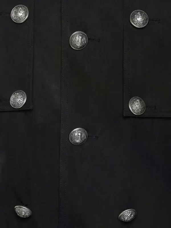 Balmain Buttoned Belted Coat