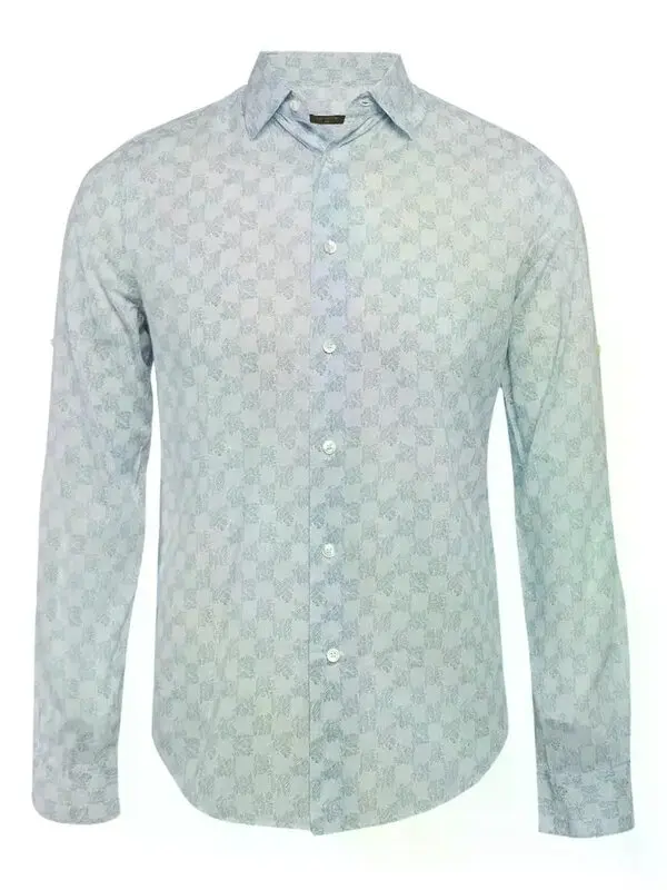 LOUIS VUITTON Geometric-pattern Cotton Shirt