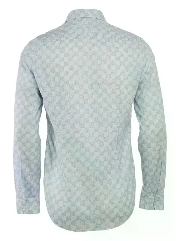 LOUIS VUITTON Geometric-pattern Cotton Shirt