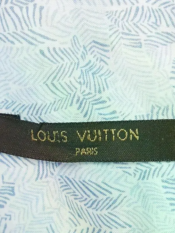 LOUIS VUITTON Geometric-pattern Cotton Shirt