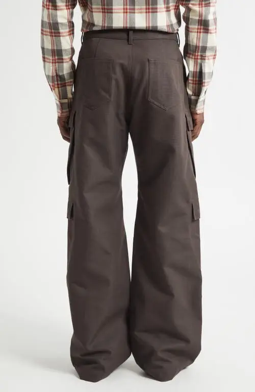 Rick Owens Geth Cotton & Nylon Cargo Pants - Dark Dust