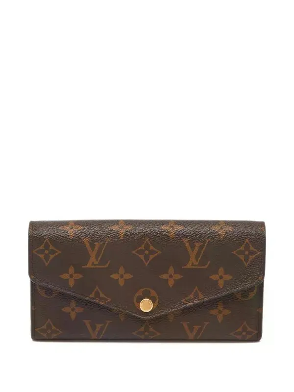 LOUIS VUITTON 2019 Sarah Monogram Envelope Wallet - Brown